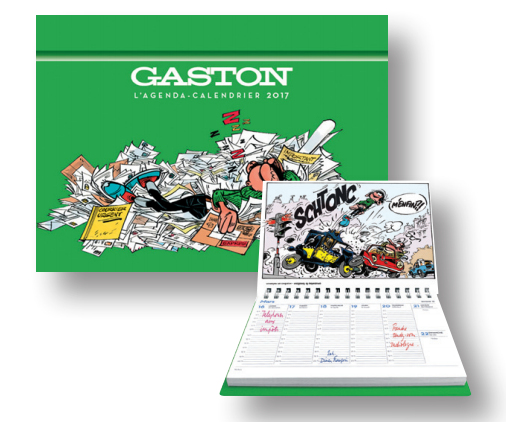 Calendrier et éphémérides Gaston Lagaffe chez Hugo Image