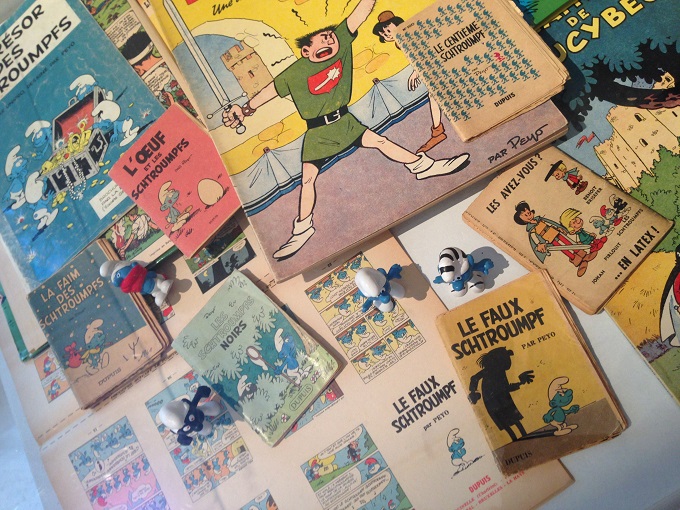 Encore un mois pour schtroumpfer. Expo Peyo au Centre Wallonie ...